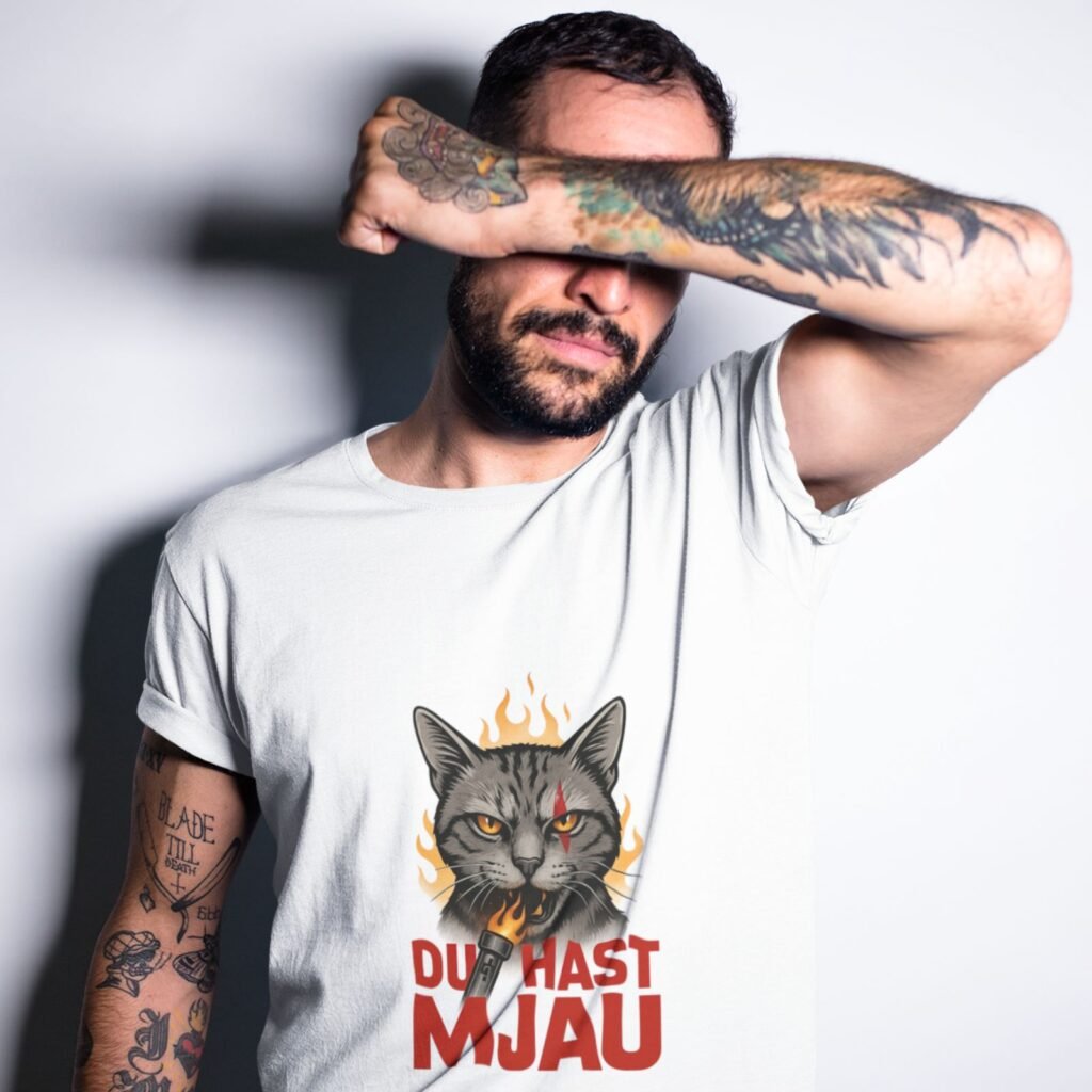 Muška majica Du Hast Mjau - Mačketina